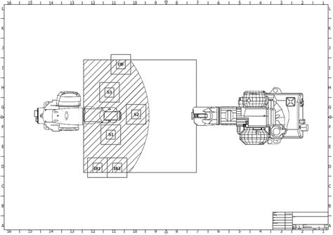 schematic diagram of the multi robot setup with the common operation