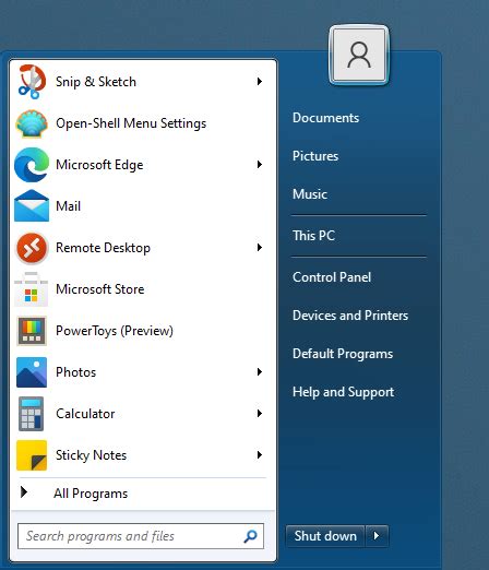 GitHub Bonzibudd Aero Open Shell Simple Windows Skin For Open Shell Provided As Is