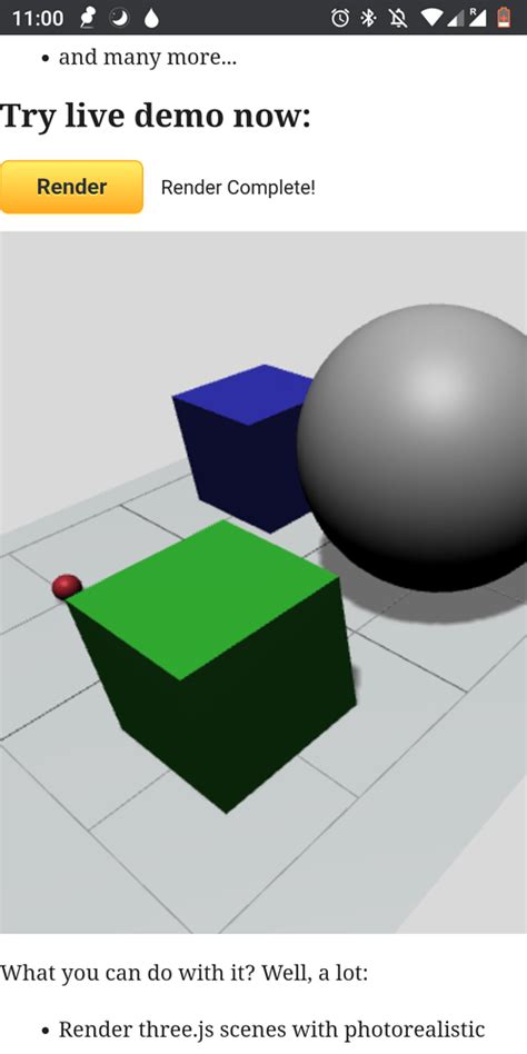 Renderfarmjs Server Side Photorealistic Rendering Of Threejs Scenes