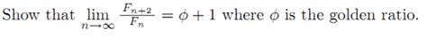 Solved For The Following Problem Let Fn Be The Sequence Chegg