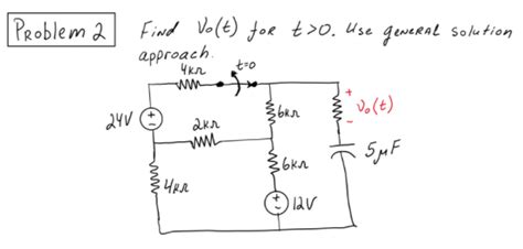 Solved Problem Чел to Find Volt for t O Use general Chegg com