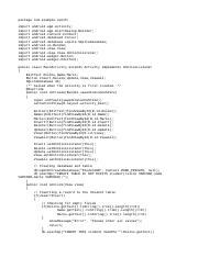 MainActivity Java Package Course Hero