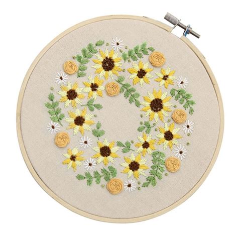 Full Range Embroidery Starter Kits Kissbuty Printe Vicedeal