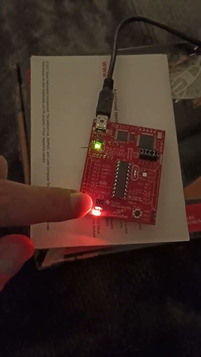 blinking led with button in msp430g2553 🤖🎛️ embeddedsystems msp430