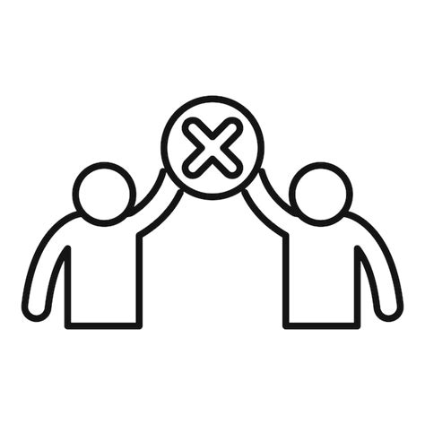 Premium Vector Avoid Victory Hand Shake Icon Outline Vector Home