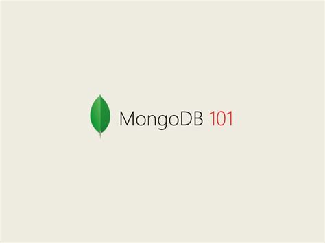 mongodb 101 ppt
