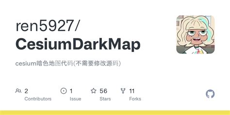 GitHub ren CesiumDarkMap cesium暗色地图代码 不需要修改源码