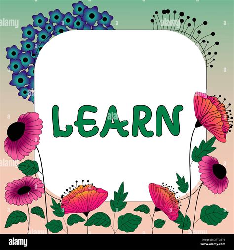 Text Caption Presenting Learn Word For Process Of Acquiring New