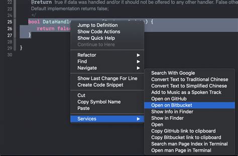 Xcode Quick Action Scripts To Jump To Github Or Bitbucket Repository