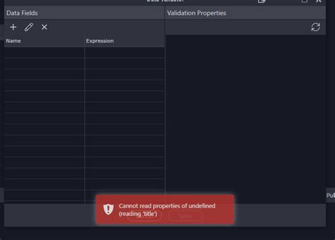 validate data cannot read properties of undefined reading title