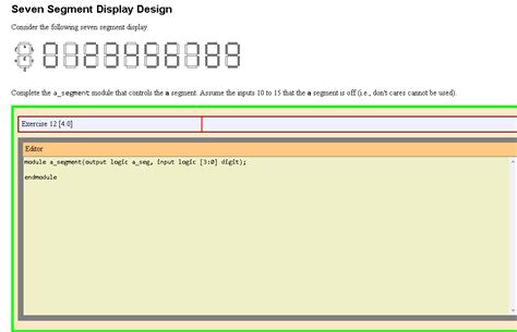 Solved Seven Segment Display Design Consider The Following Chegg Com