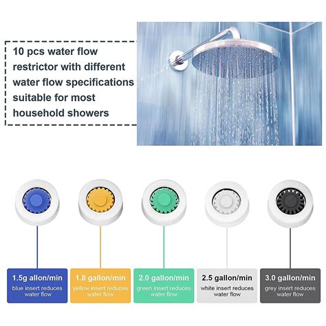 Shower Head Water Flow Restrictor Water Flow Restrictor Valve Flow