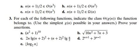 asymptotic notations and basic efficiency classes