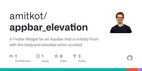 Github Amitkotappbarelevation A Flutter Widget For An Appbar That Is Initially Flush With