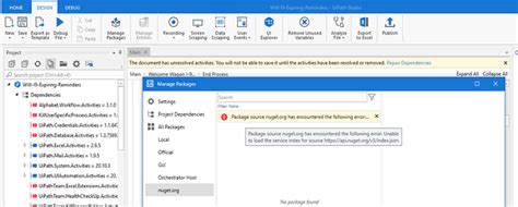 Package Source Connect Has Encountered The Following Error Marketplace UiPath Community Forum