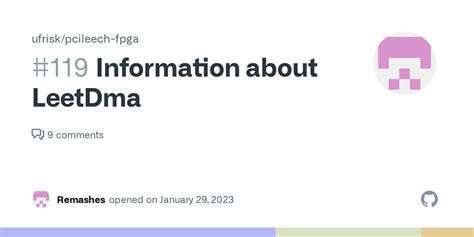 Information About LeetDma Issue Ufrisk Pcileech Fpga GitHub