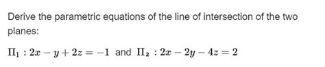 Answered Derive The Parametric Equations Of The Bartleby