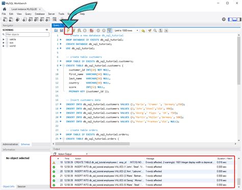 Create Tutorial Database DATA With BARAA