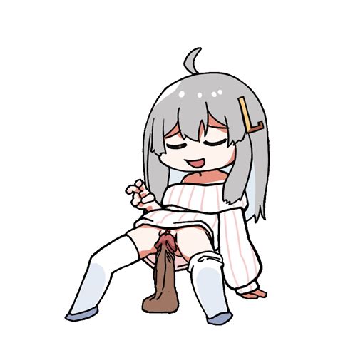 Rule 34 Animated Chibi Chibi Style Female Grey Hair Riding Sweater