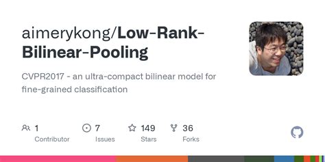 github aimerykong low rank bilinear pooling cvpr2017 an ultra