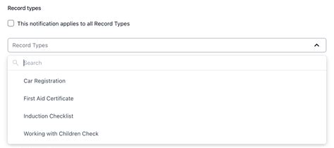 User Record Notification Astalty Guide