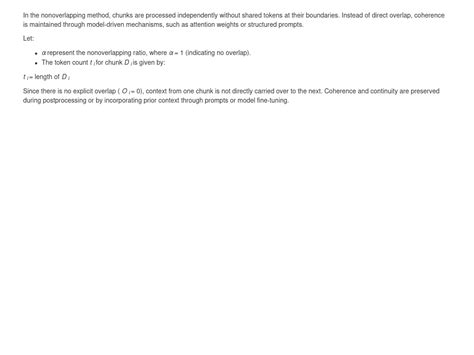 Context Preservation Without Overlapping Tokens Advanced Engineering