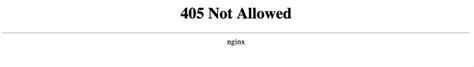 405 method not allowed error causes and fixes