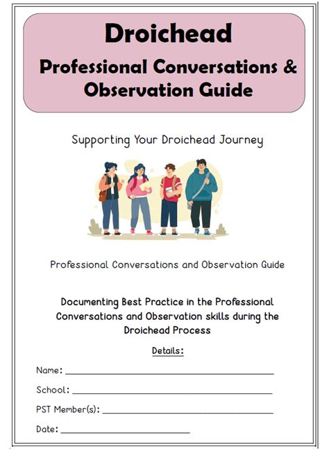 Mash Infants Droichead Professional Conversation And Observation Guide