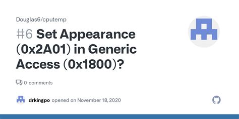 Set Appearance X A In Generic Access X Issue Douglas Cputemp GitHub
