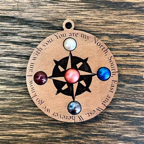 Pearl Compass Rose Pendant Glowforge Shop