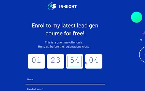 Urge Landing Page Visitors To Buy With A Countdown Timer