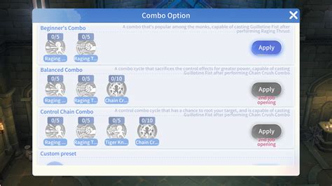 Roo Codex Ragnarok Origin Monk Class