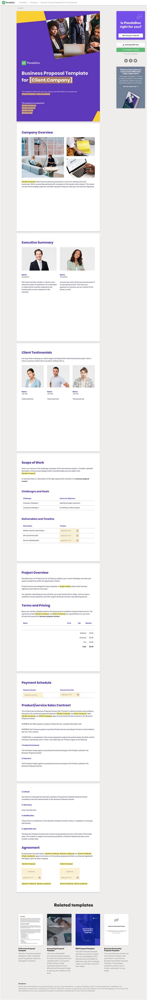 Pandadoc Template Library Saasframe
