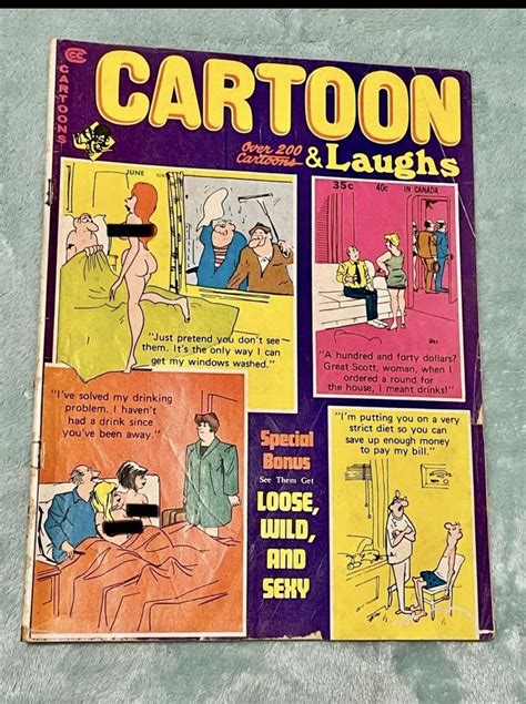 Vintage Cartoon Laughs Comic Magazine June 1968 Adult Humor Cartoons