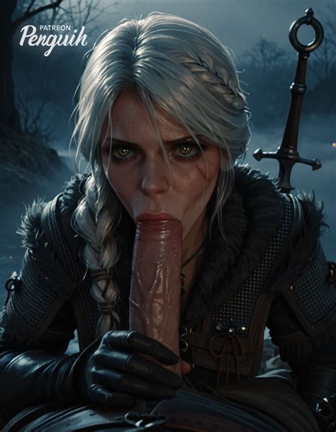 Rule 34 Ai Generated Blowjob Braid Cd Projekt Red Ciri Collar