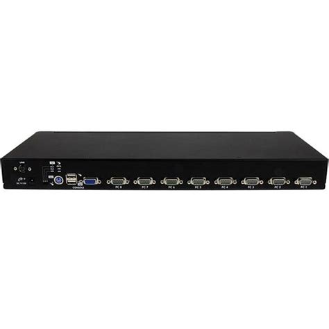 Startech Port Vga Usb Ps Kvm Switch With Osd U Rackmount Sv Dusb Mwave