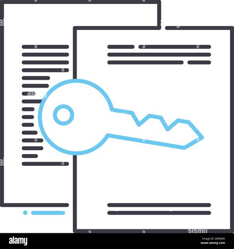Safety Document Line Icon Outline Symbol Vector Illustration Concept Sign Stock Vector Image