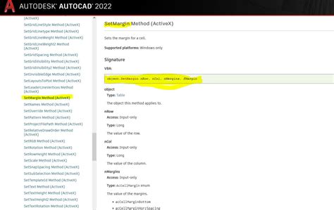 Solved Set The Vertical Margin Of A Cell Autodesk Community