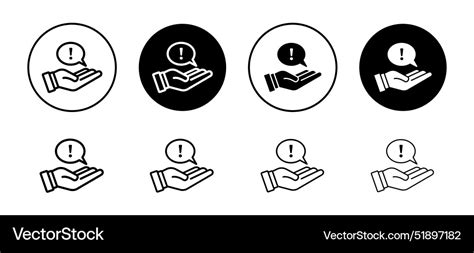 Hand With Information Help Button Icon Faq Vector Image