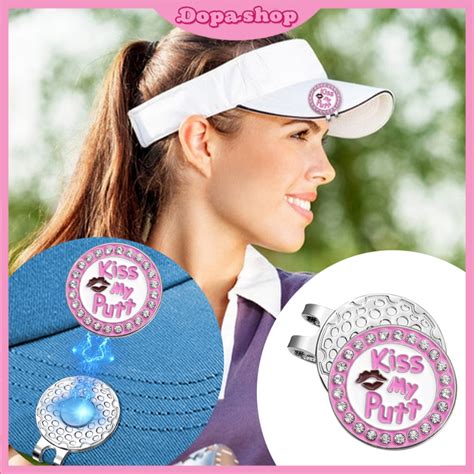 Jual Golf Ball Marker Hat Clip Golf Clip Ball Marker Cap Visor