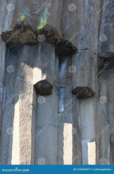 Rock Basalt Column Geology Example Stock Image Image Of Joint Lava