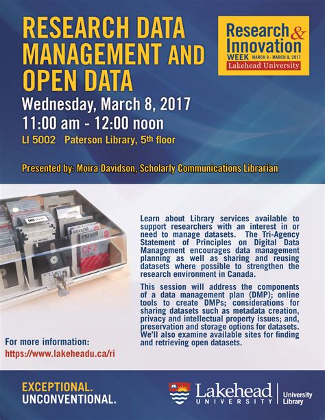 Research Data Management Lakehead University