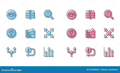 Set Line Arrow Project Team Base Pie Chart Infographic Graph Chart Diagram Many Ways