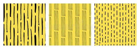 Seamless Small Dash Pattern With Hand Drawn Lines Stock Illustration