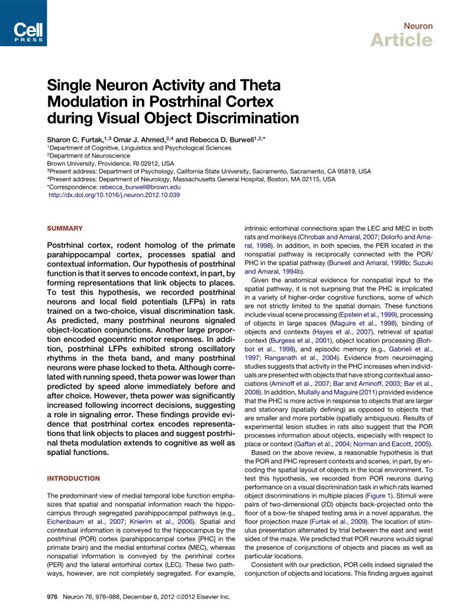 Pdf Single Neuron Activity And Theta Modulation In Brown University Dokumen Tips