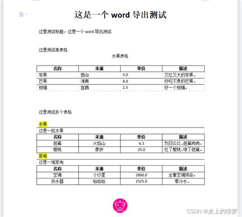 Java EasyWord导出word文档 CSDN博客