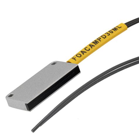 Fiber Optic Sensor Cable 2m Array Type Diffuse Reflection R25 Pof With Rectangular Sensing
