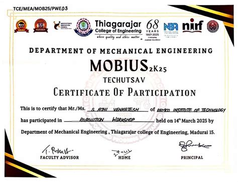 robotics automation ai engineering mobius2k25 techutsav innovation s athi venkatesh