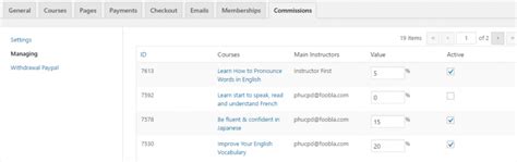 Commission Add On For LearnPress ThimPress