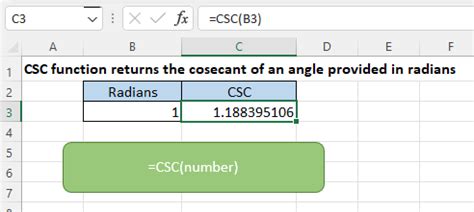 How To Use The Excel CSC Function